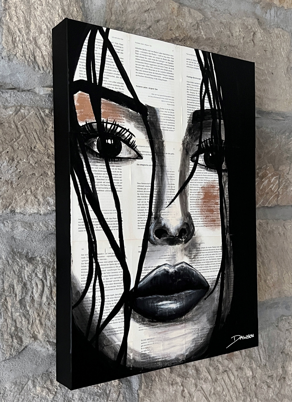 the dark side / Portrait / Acrylmalerei auf Leinwand - Jane Dawson ...
