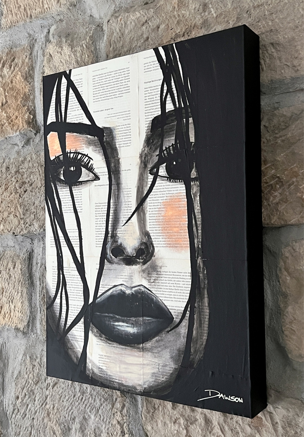 the dark side / Portrait / Acrylmalerei auf Leinwand - Jane Dawson ...